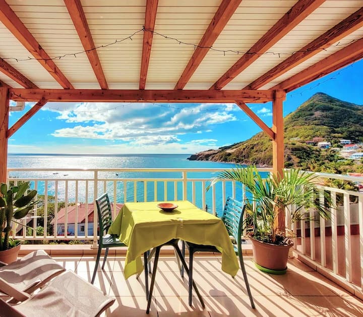Appartement Spacieux Avec Vue Sur Mer Incroyable - Les Anses-d'Arlet