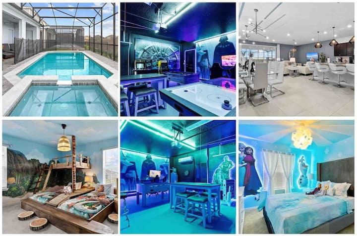 Amazing 10br Themed/windsor Island/free Waterpark - Florida