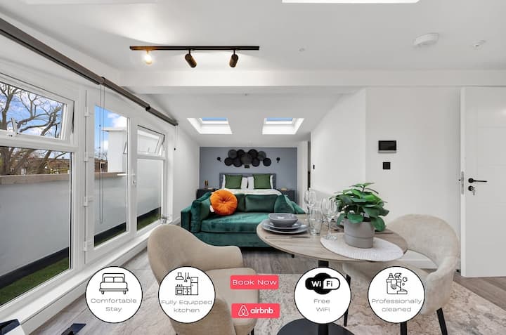 Spacious Rooftop Studio Flat In London - Marylebone