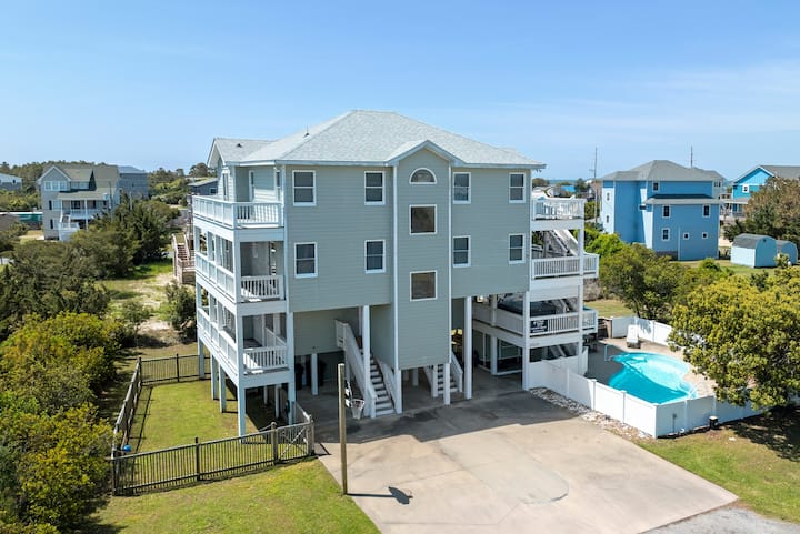 Dune Horizon: Oceanside, Saltwater Pool, Rec Room - Outer Banks, NC