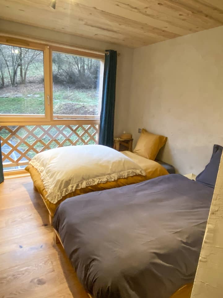 Chambre D'hôtes Twin Avec Vue Jardin Et Montagne - Le Grand-Bornand