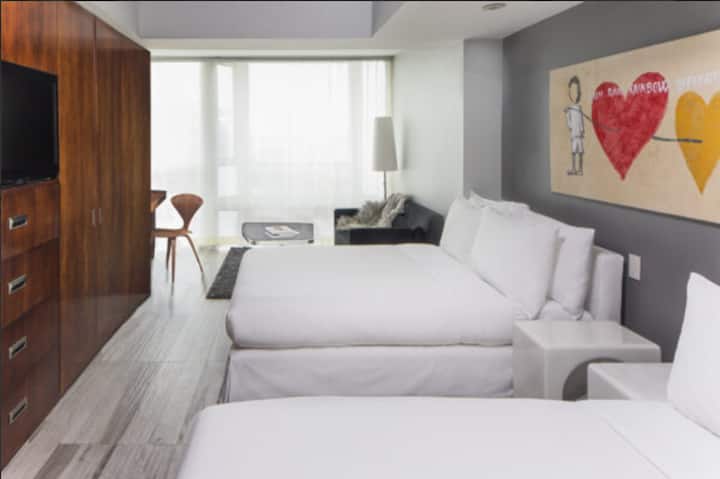 Trendy Hotel With 2 Double Beds In Lower East Side - Brooklyn, NY