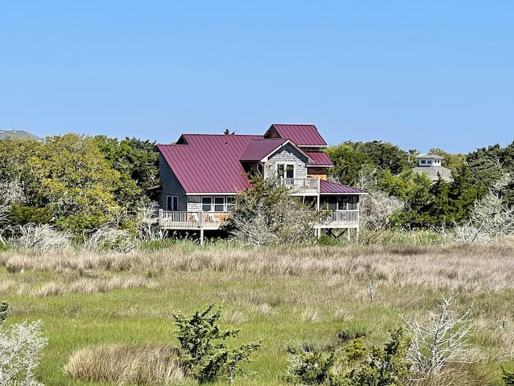 Oc41: Saltmeadow: Beautiful Marsh Views And Large - Ocracoke, NC