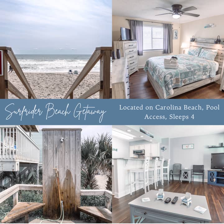 Surfrider Beach Getaway Cozy 1br,  Beach Access! - Kure Beach, NC
