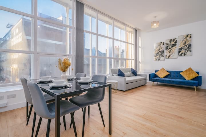 Luxury Apartment- Airport - Central - Free Parking - Luton