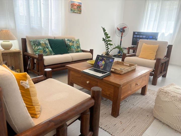 Bungalow Charmant De 3 Chambres à 5 Min De La Mer - Maurice