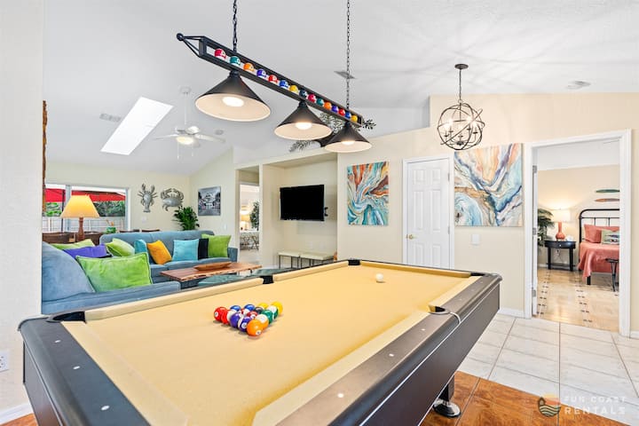 Pool Table, Ping Pong & Yard! Steps To The Ocean! - New Smyrna Beach, FL