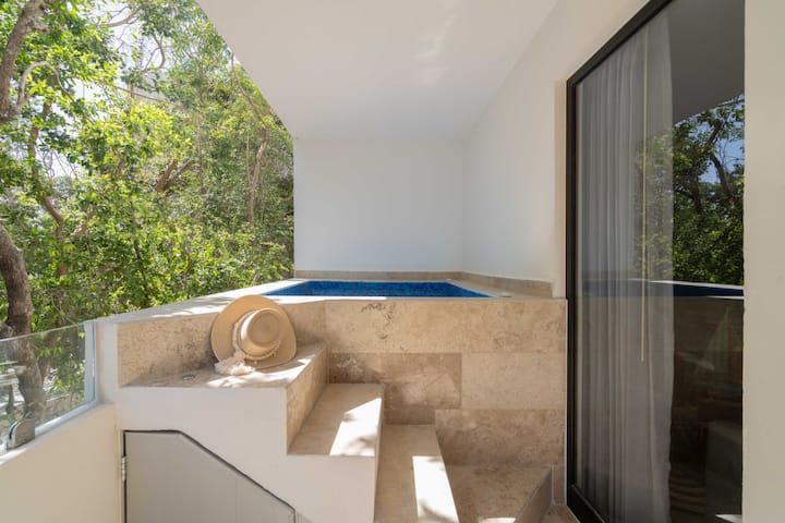 Lux 2 Bd W/ Private Plunge Pool + Terrace - Tulum