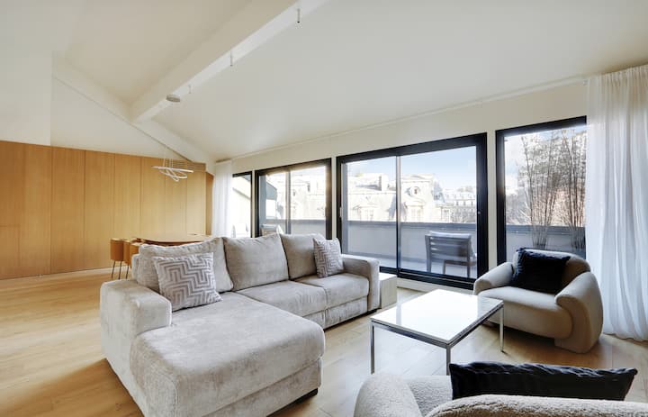 Un Ravissant 2-ch/2sdb Avec Terrasses Et A/c - Paris