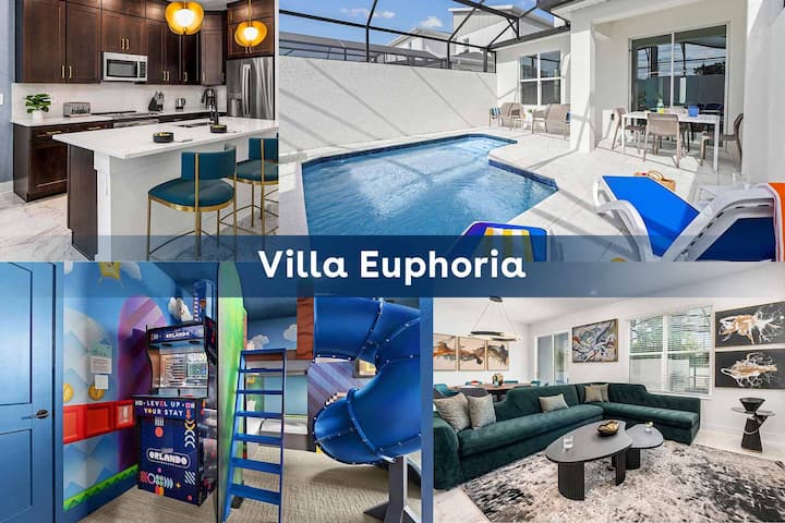 Villa Euphoria | Pool, Video Game Br, Near Airport - Orlando