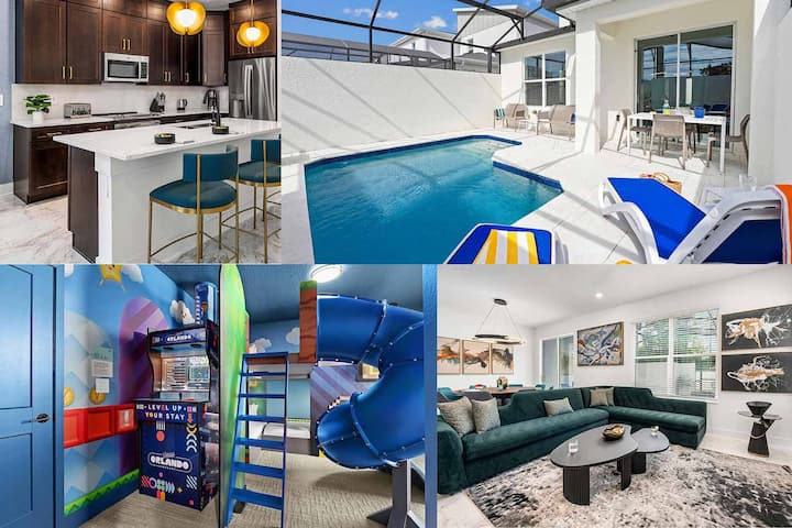 Villa Euphoria | Pool, Video Game Br, Near Airport - Orlando, FL