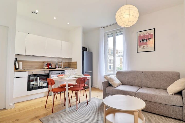 L'origami - Charmant Appartement Rénové Avec - Miribel