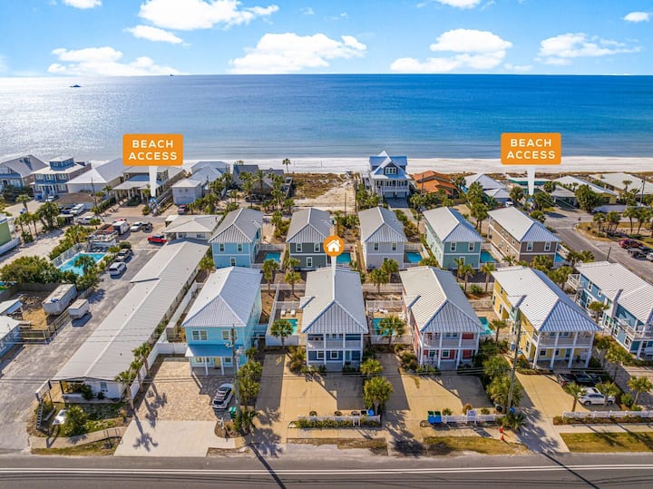2 Master Bedrooms, Steps To The Beach,private Pool - Lower Grand Lagoon, FL