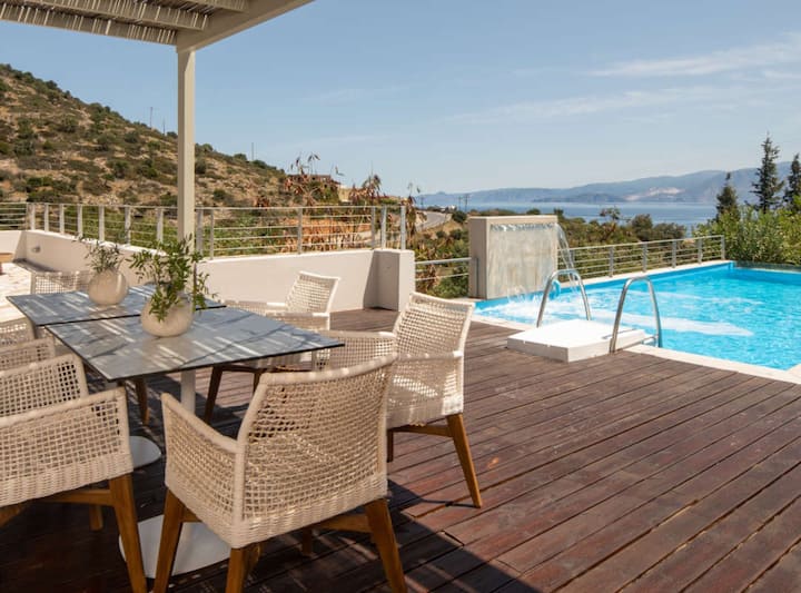 Isholidays Creta Pleiades Sup 2room Sea View&pool - Agios Nikolaos