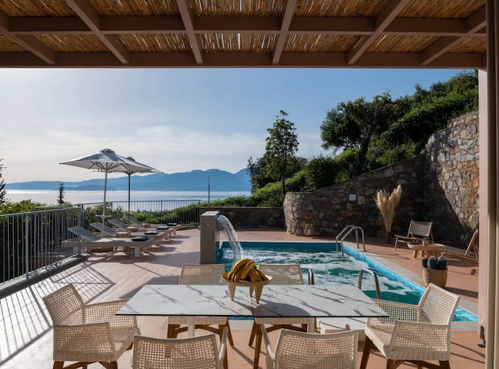 Isholidays Creta Pleiades Villa 3room Seaview&pool - Agios Nikolaos