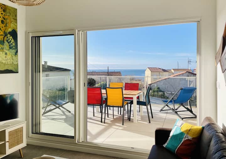 Coral - Lumineux Appartement Cap D'agde Vue Mer , - Agde