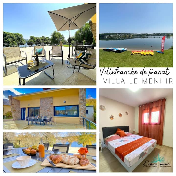 Grande Villa Le Menhir – 4 Ch. Vue Lac & Terrasse - Villefranche-de-Panat