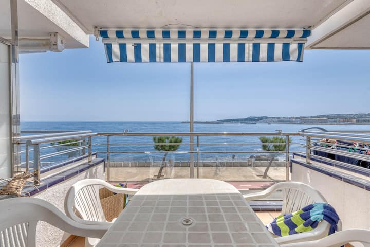 Apt Frontmar - Wifi, Piscine Communautaire, 1ère L - L'Escala