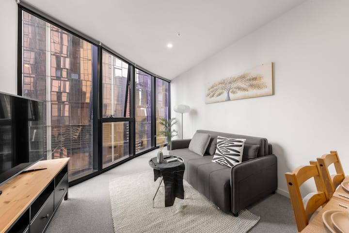 Sleek 1-bed Sanctuary In Mel Cbd - Central Bliss - Williamstown