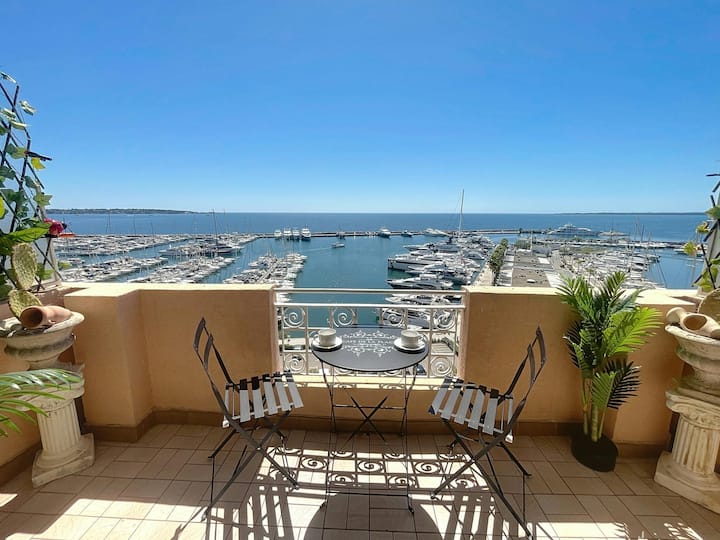 Grand Palais - 4 Couchages - 1mezzanine - Vue Mer - Vallauris