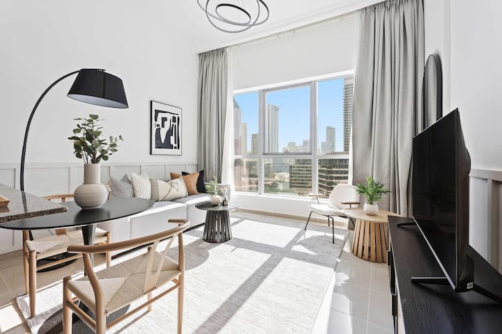 Silkhaus 1bdr | Bay Central Marina View Dubai - Dubai Marina