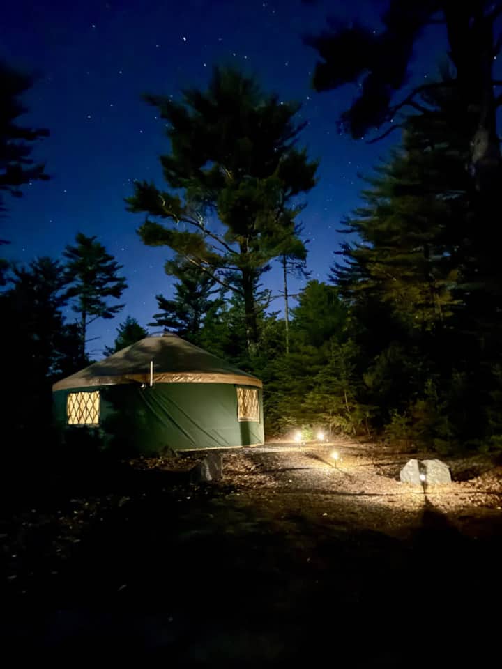 New Bar Harbor Listing- Evergreen Yurts, #3 Spruce - Bar Harbor, ME