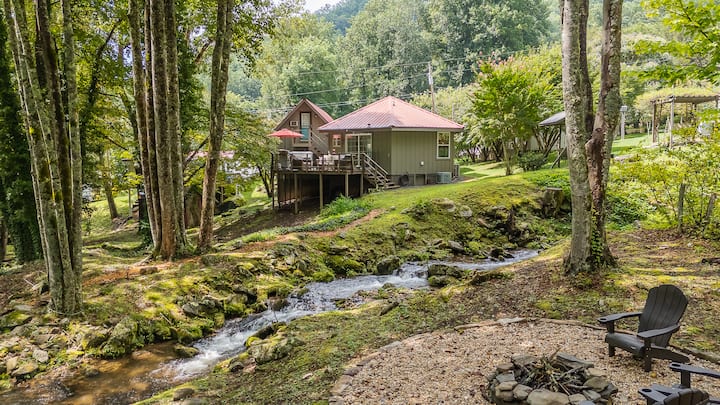 Haven On The Creek Beautiful Creekside Retreat - Sylva, NC