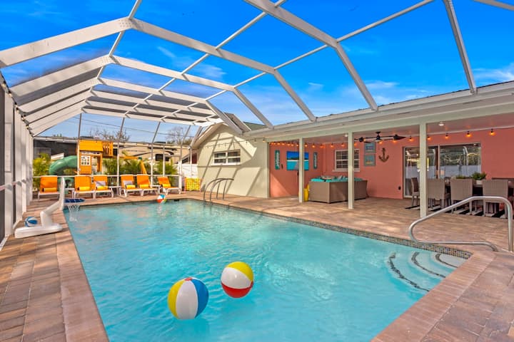New! | Heated Pool | Jungle Themed Bunk Room | Ami - Anna María, FL