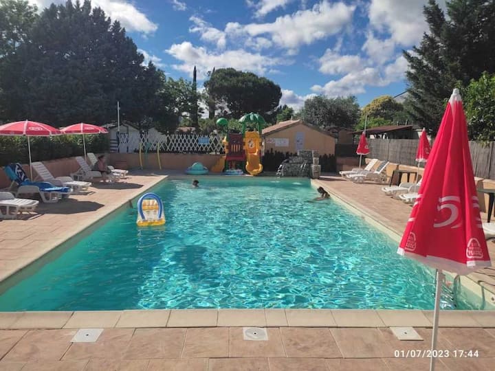 Camping 3 éToiles - Piscine  - Eehiif - Anduze