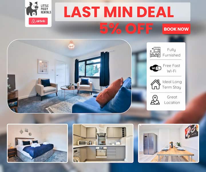 5%off|lastmin|family|contractors|parking|wifi - Brístol
