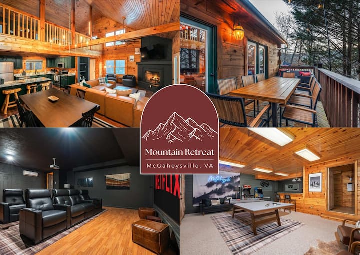 Mtn Retreat! Movie Theater~arcade~hot Tub~slps 10 - Massanutten Resort, Massanutten