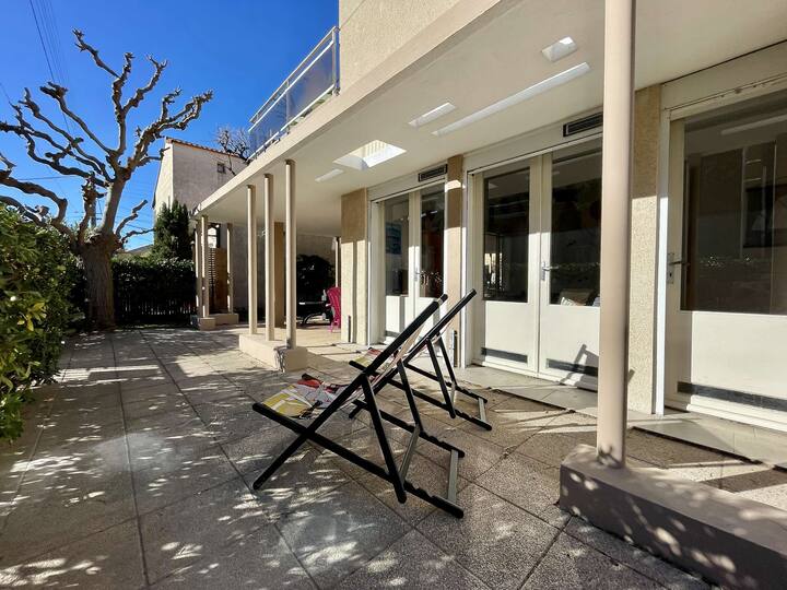 T4 Rdc Grand Extérieur, Quartier Plage - Leucate