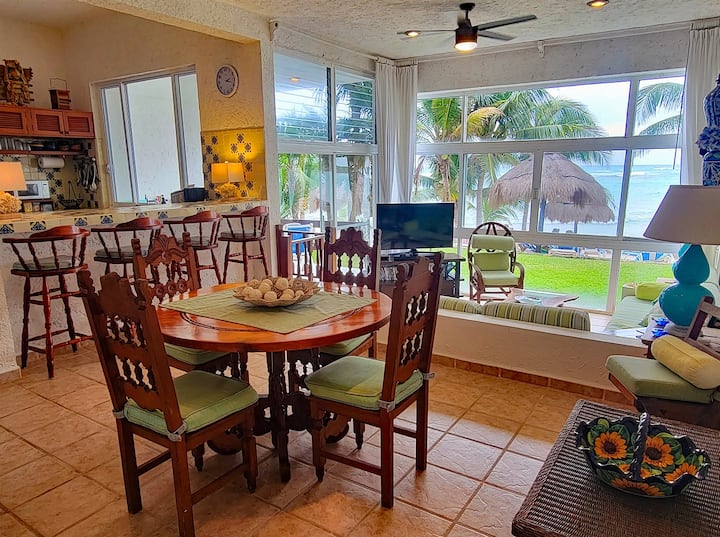 New! Beachfront 2/2 Condo W/ Great Pool! - Akumal