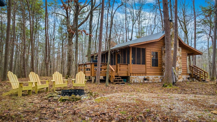 Deerwood-private, Cozy Cabin In The Woods - Mentone, AL