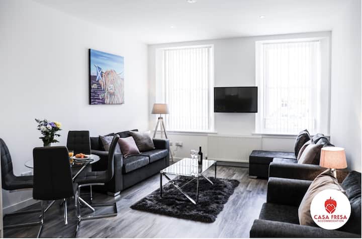 Casa Fresa - King Street Apartment C - City Centre - 던디