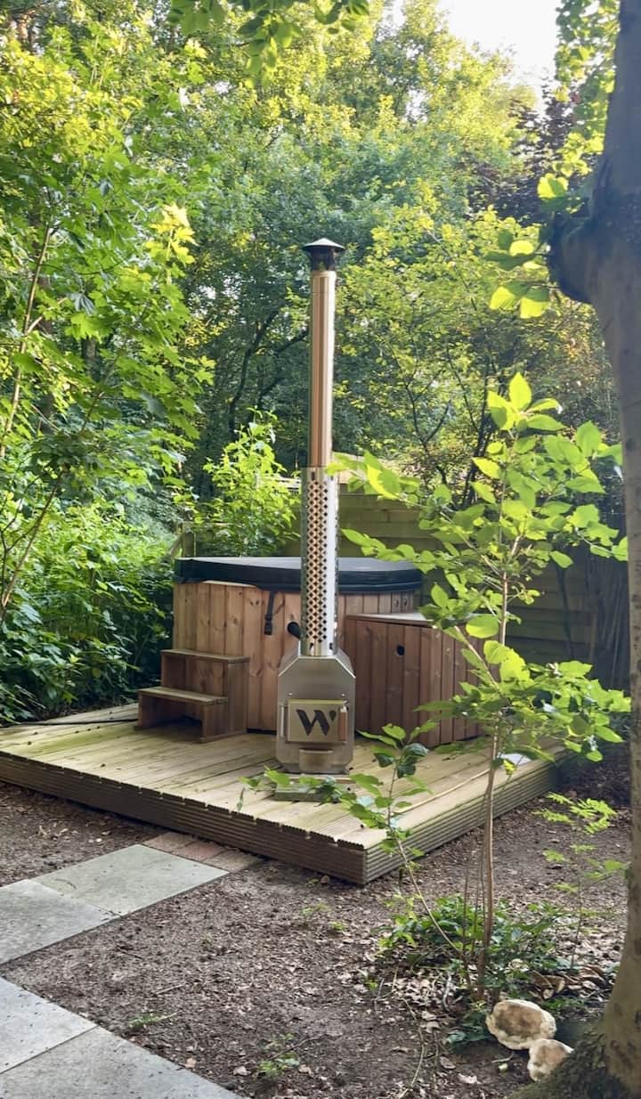 Houten Huis Met Hottub Op De Veluwe Direct Aan Bos - Nijkerk