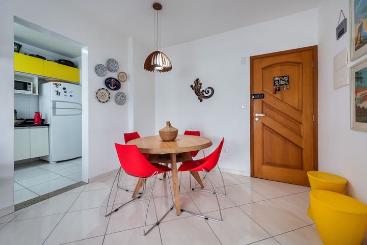 Beach/garage/wi-fi/barbecue - Sao Vicente, Brazil