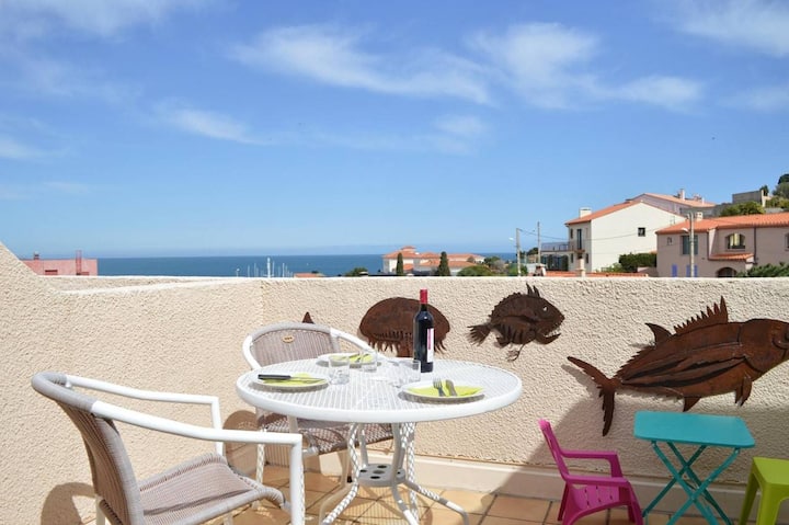 Appart Studio Mezzanine 4 Couchages Banyuls Sur Me - Banyuls-sur-Mer