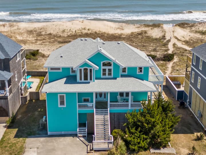 Blue Moon - Luxury Oceanfront- Pool, Spa, Theater! - Outer Banks, NC