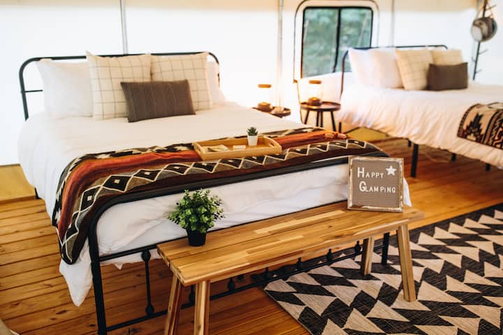 Double Safari Tent Site 4 With En-suite Bathroom - Auburn, AL
