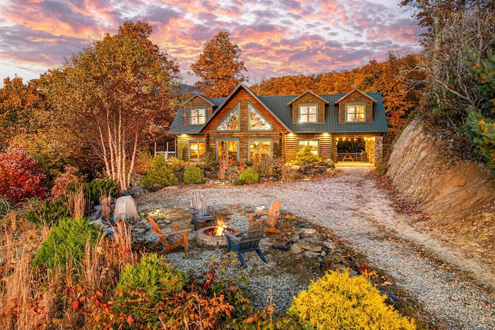 Sleeps 8+ | Vast Views | Hot Tub | Fire Pit - Bryson City, NC