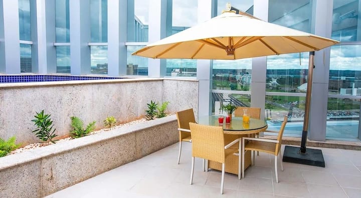 Flat Completo No Setor Hoteleiro Norte - Brasília