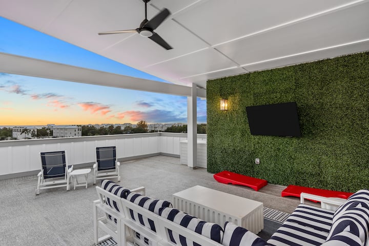 Rooftop W/grill, Pool, Ocean View | Coastal Canopy - Rosemary Beach, FL