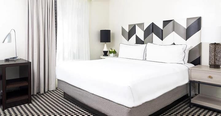 Fireplace, Balcony, Wet Bar – The Works - West Hollywood, CA