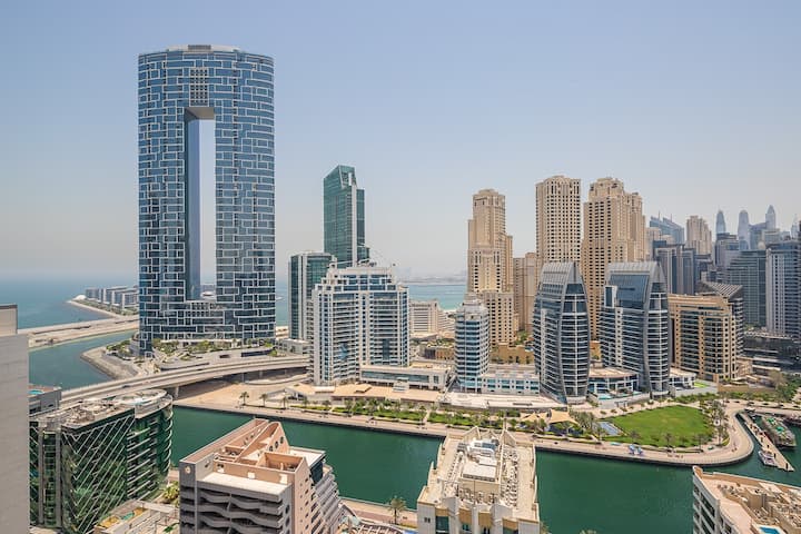 Stylish Studio With Marina & Sea Views! - Dubai Marina