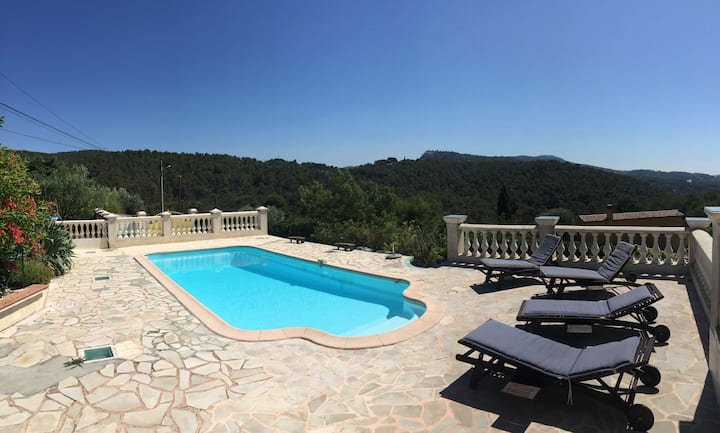 Villa 3 Chambres, Piscine, Terrasse, Wifi,parking - Bandol