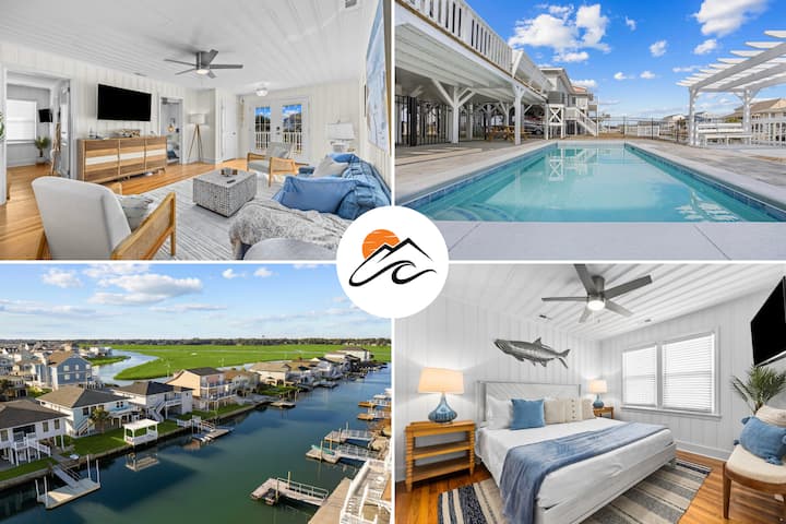 5br Waterfront W/ Heated Pool | Fire Pit | Grill - North Myrtle Beach, SC