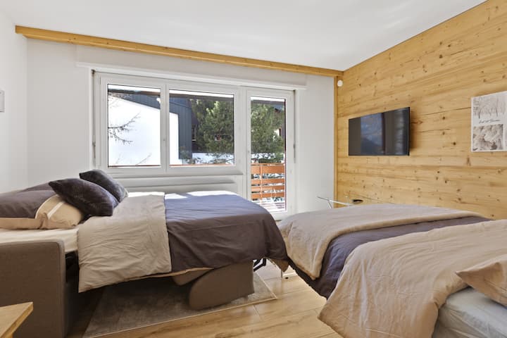 Retraite Alpine: Studio Paisible Et Rénové - Adelboden