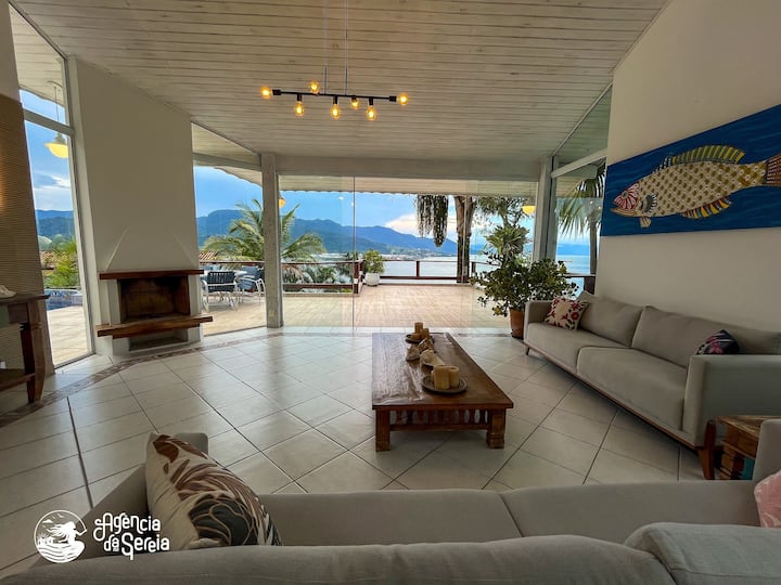Casa Com Piscina E Vista Para Ilha Das Cabras - Ilhabela