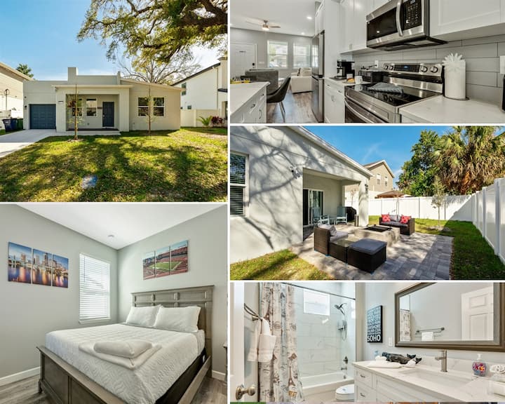 Chic Retreat-stunning Design Cozy Fire Pit Escape - Tampa, FL